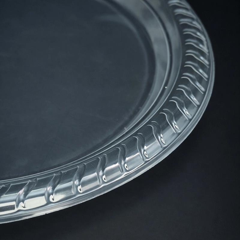 10-Inch Clear PP Round Plate | Disposable Large Plastic Plate for ...